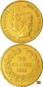 Cours 40 Francs Or | Vente et Achat Pièce Or 40 Frs | LCDOR