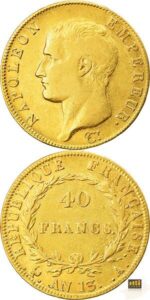 Cours 40 Francs Or | Vente et Achat Pièce Or 40 Frs | LCDOR